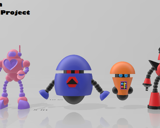 Free STL file 4.75 inch Custom Funbot Project Figures 🤖 ・3D printing ...