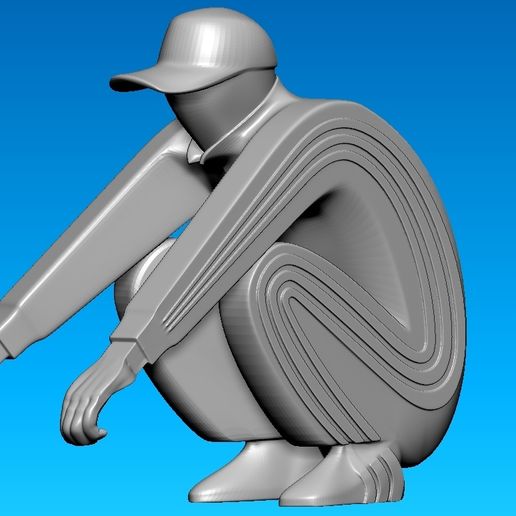 👦 Boy with hat statue - 3D print・ STL File for 3D printing・Cults