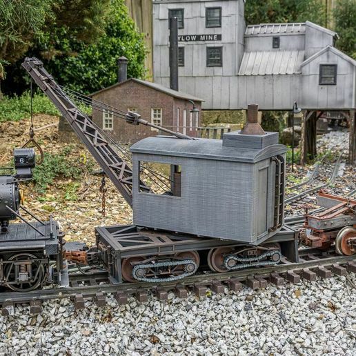 🏗️ Ely Thomas American Log Loader chain drive - G Scale・ STL File for ...
