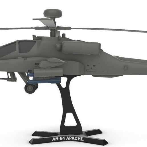 🇺🇸 Apache AH-64・ 3D File for 3D printing・Cults