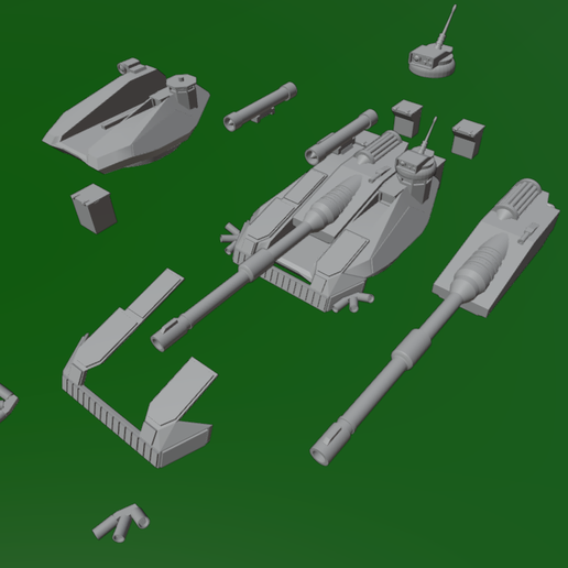 🪖 Modular Tank Turret for Sci-fi Royal Marines / Royal Engineers ...