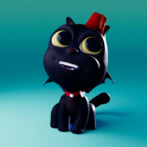 STL file cute cat bat 🐱 ・3D print model to download・Cults
