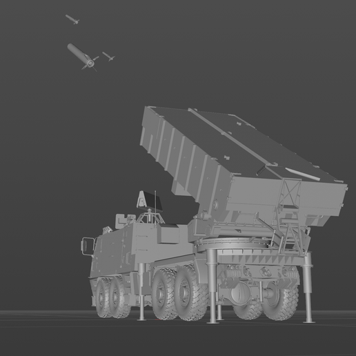 🚀 Modelo digital del lanzacohetes autopropulsado brasileño Astros III ...