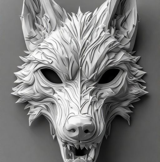 🐺 Werewolf Mask Wolf Alpha Mask Model Amazing Mask V1 Fan Art Costplay ...