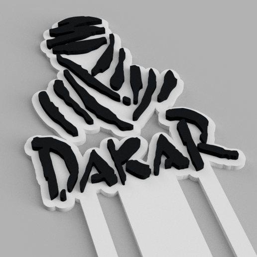 Free STL file Dakar Logo Paris Rally Bookmarks 📚 ・3D print design to ...