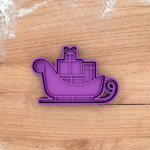 STL file Sled cookie cutter from Christmas 🛷 ・Model to download and 3D ...