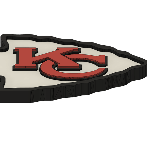 🏙️ Kansas City Chiefs Logo・ 3D File for 3D printing・Cults