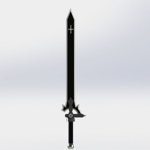 STL file SAO Elucidator Sword 🗡️ ・3D printable model to download・Cults