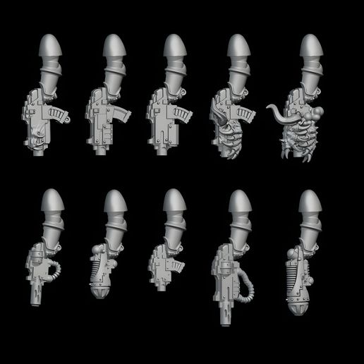 🔫 Death Guardian Dudes Ranged Weapons pack・ 3D File for 3D printing・Cults