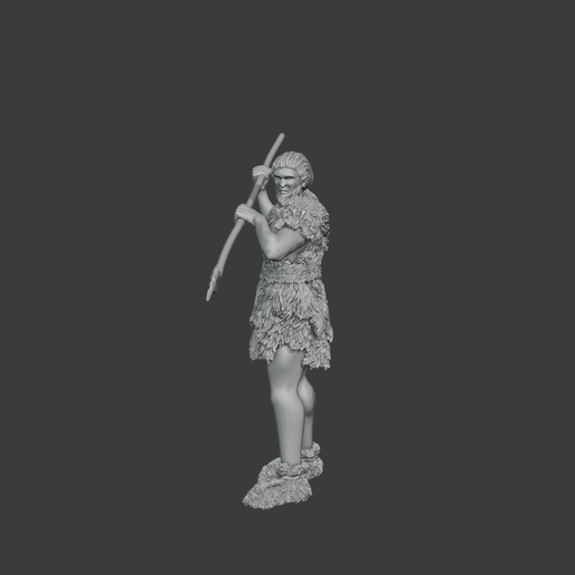 🎲 Stone Age Tribe 3 - 32 mm・Free 3D File for 3D printing・Cults