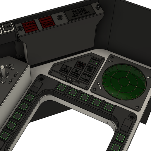 ⚠️ F-16 Cockpit Center: Threat Warning Prime Panel・ STL File for 3D ...