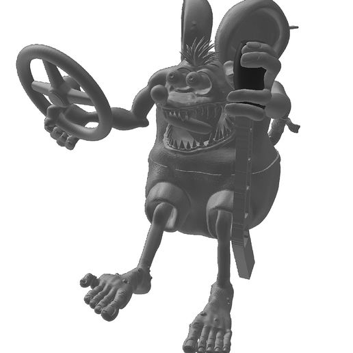 🐀 Rat Fink driver 1:64 and RC control 2 /34"・ STL File for 3D printing ...