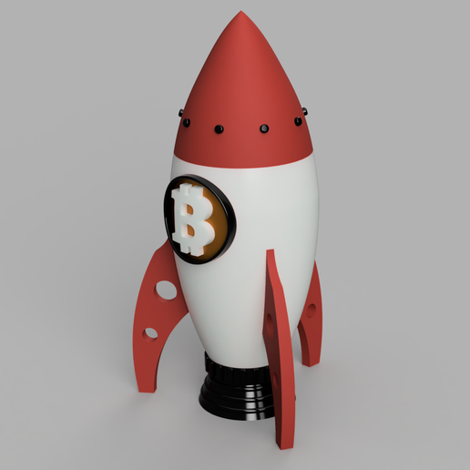 🚀 BTC Rocket・ STL File for 3D printing・Cults
