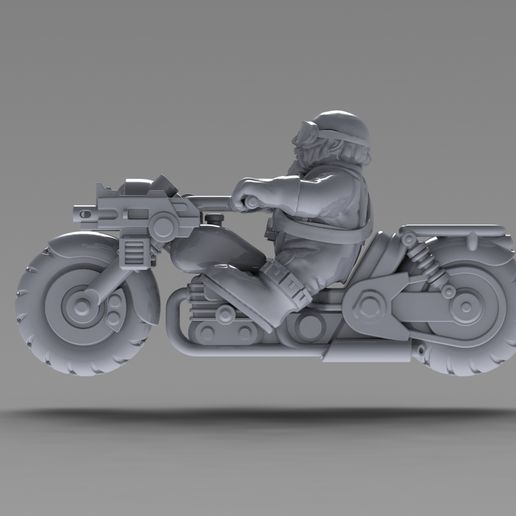 🛰 Tofty's Space Dwarf Cruiser Bike/Trike/Quad 28mm・Free STL File for 3D ...