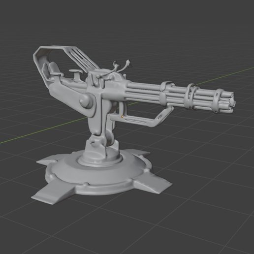 STL file minigun turret ark 🎮 ・3D printable design to download・Cults