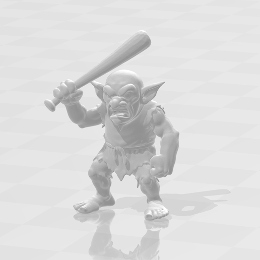 ⚾ Goblins with Baseball Bat - 5 Mini Pack・ STL File for 3D printing・Cults