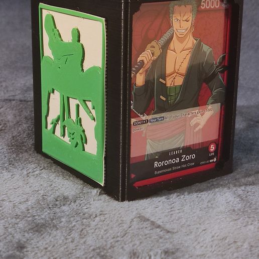 📦 Roronoa Zoro Deck Box SLIM・ STL File for 3D printing・Cults