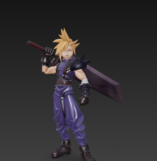 ☁️ Cloud Strife FF7・ STL File for 3D printing・Cults