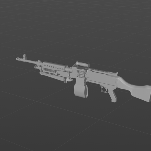 OBJ file American M240 machine gun 3D model material 🔫 ・3D printing ...