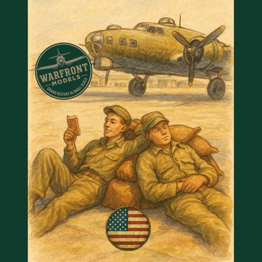 ️ USAAF Bomber Crew Rest. WW2・ STL File for 3D printing・Cults