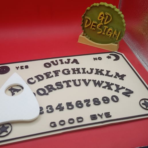 👻 Ouija Board With Planchette・ STL File for 3D printing・Cults