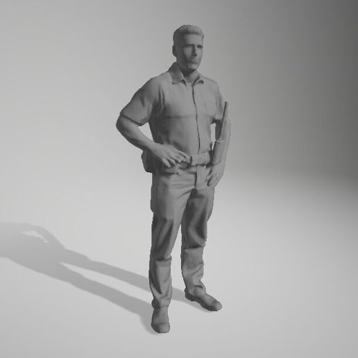 STL file police officer 08 🚓 ・3D printing design to download・Cults