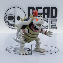 3D printing Dry Bowser (mario) • made with Elegoo Saturn 8k・Cults