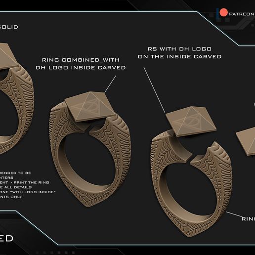 💍 Marvolo Gaunt ring・ 3D File for 3D printing・Cults