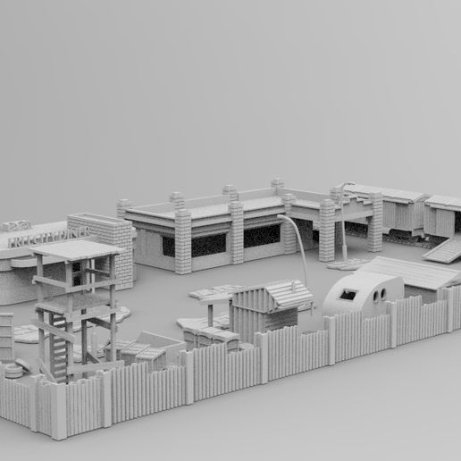 🚆 Outpost - complete Diorama・ STL File for 3D printing・Cults