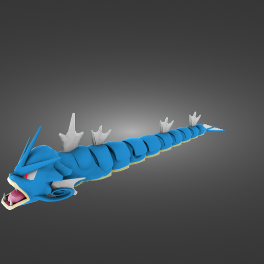 🐉 Gyrados Print in Place Articulated Multicolor・ STL File for 3D ...