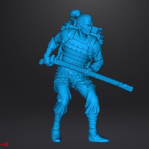 🫡 JAPANESE SOLDIER WITH MUSKET MINIATURE MODEL FANTASY GAMES RPG・ STL ...