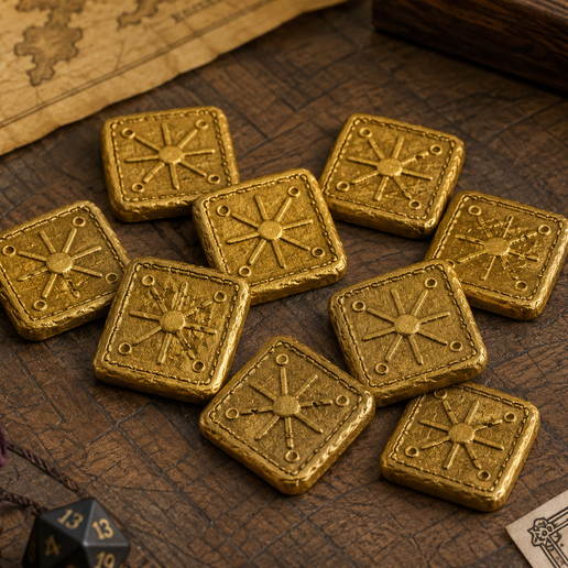🪙 Ancient Arcane Coin - Coin Series・ STL File for 3D printing・Cults