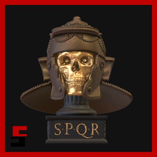 STL file Ancient Roman Helmet Skull Home Decor 🪖 ・3D printer model to ...