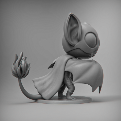 STL file Batmander - Cute Batman and Charmander Pokemon Fusion Pop ...