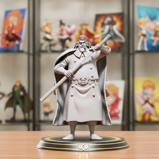 🏴‍☠️ Shiryu - Blackbeard Pirates - ONE PIECE・ 3D File for 3D printing・Cults