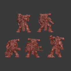 3D file TRAITOR SPACE WARRIORS 04 🛰 ・3D print design to download・Cults