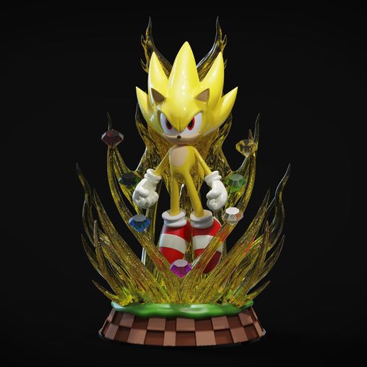 🦸 Super sonic・ STL File for 3D printing・Cults