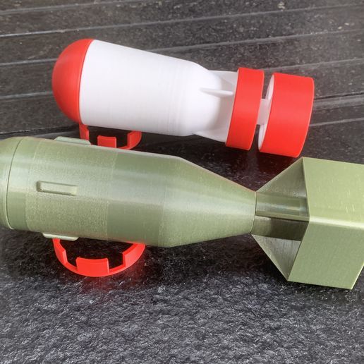 💣 Atomic bomb model flying toy・ STL File for 3D printing・Cults