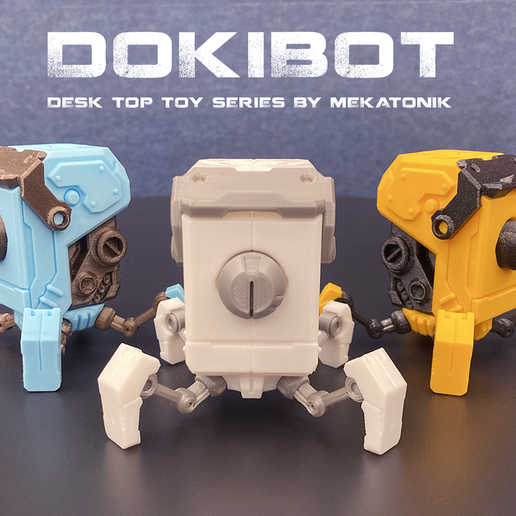 🤖 Dokibot - desktop toy/ applepencil-1 charging dock・ 3MF File for ・Cults