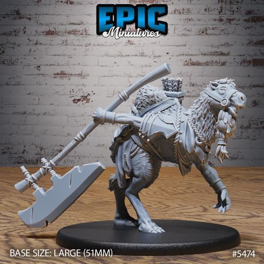 🐪 Hache de guerrier du peuple chameau ‧ DnD Miniature ‧ Tabletop ...