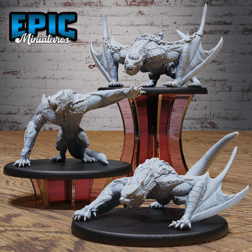 3D file Emperor Wyvern Set ‧ DnD Miniature ‧ Tabletop Miniatures ...