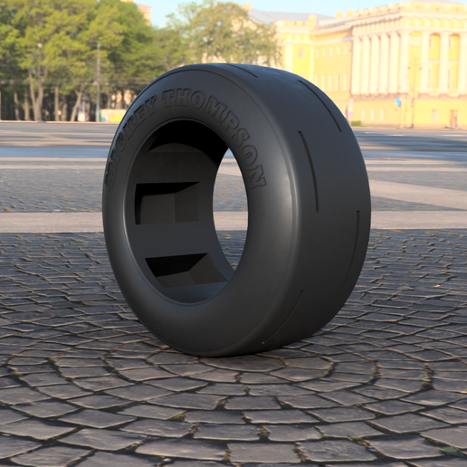 👽 Weld V Series drag rear wheels and Hoosier Drag Radial tyre・ STL File ...