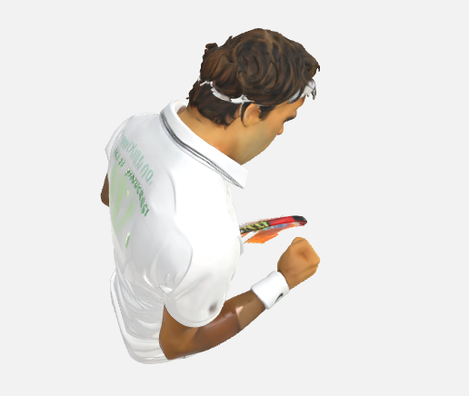 🎾 Roger Federer - Figure・ OBJ File for 3D printing・Cults