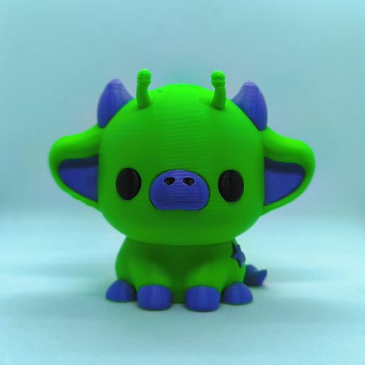 🐄 Kawaii Cow - Alien・ 3D File for 3D printing・Cults