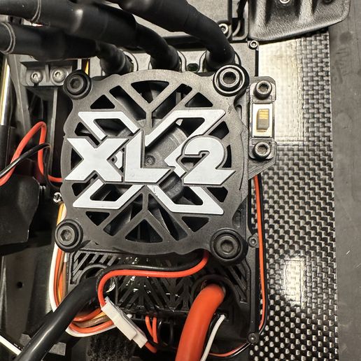 👽 XLX2 Fan and switch mount・ STL File for 3D printing・Cults
