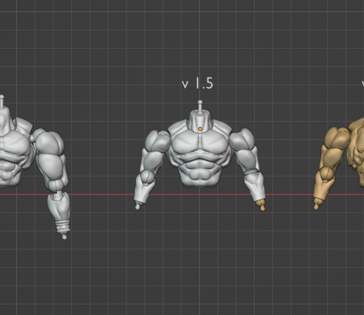 🛃 Revoltech inspired Goku torso (meant for customs)・ STL File for 3D ...