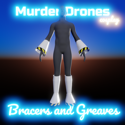 🤖 Greaves, Bracers and Boots - Murder Drones Cosplay・ 3D File for 3D printing・Cults