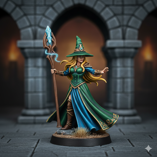 🧝 elf mage maga elfa・ STL File for 3D printing・Cults