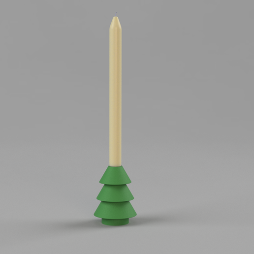 STL file Christmas tree candle holder for 3D-Printing 🎄 ・Design to ...