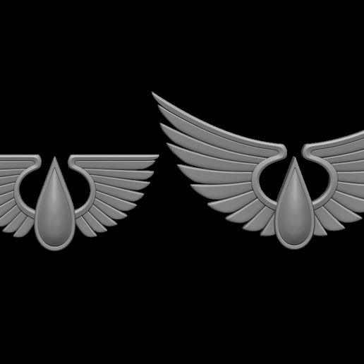 🩸 Blood Angels Symbols・Free OBJ File for 3D printing・Cults